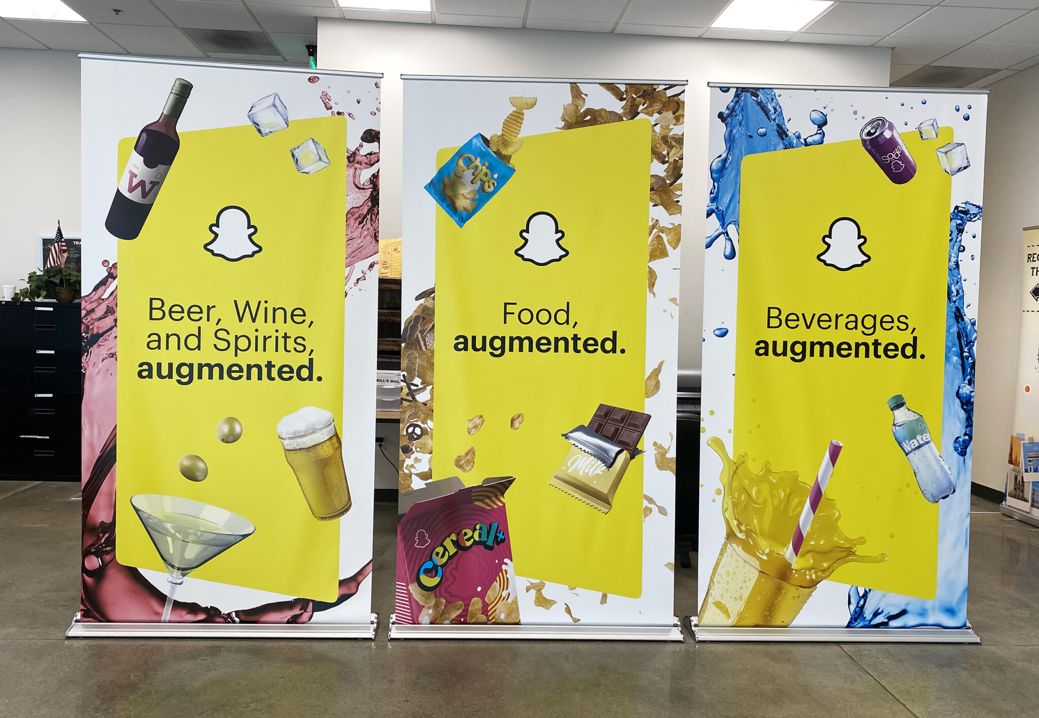 Snap Chat Pull Up Banners - Westamerica Communications